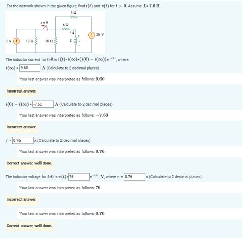 solved for the network shown in the given figure find i t