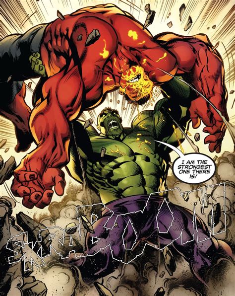Red Hulk Vs Green Hulk