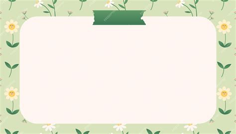 Premium Vector Cute Kawaii Notepad With Tapes With Sweet Floral