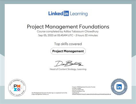 Adiba Tabassum Chowdhury On Linkedin Just Finished The Course “project Management Foundations