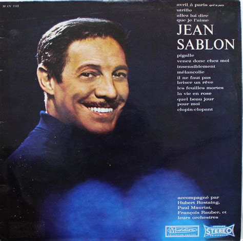 Jean Sablon Les Plus Grands Succès De Jean Sablon Vinyl Lp Album Reissue [r13654169