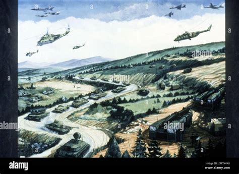 An Artists Concept Of Soviet Ground And Air Military Attack Equipment Photo Courtesy Of Soviet