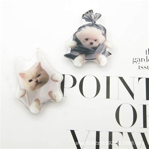 당일출고11할인 포인트 귀염뽀짝 봉다리 댕냥이 스마트톡 핸드폰 거치대 강아지 고양이 봉투 에이블리