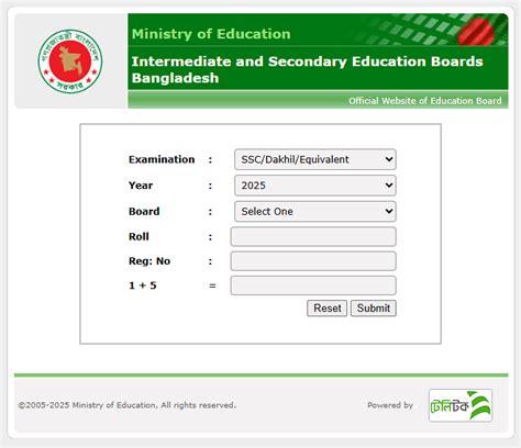 SSC Result 2025 Bangladesh All Education Board