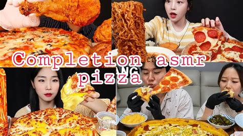 Asmr Eating Pizzacompletion Pizza Asmrpizza Asmrasmrmugbang Pizza Youtube
