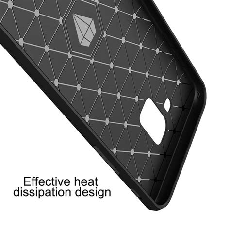 Sdtek Funda Para Samsung Galaxy J Plus Fibra De Carbon Tpu Case