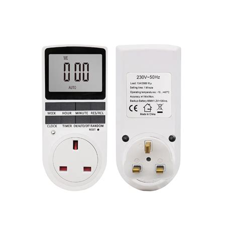 12 24 Hours 7 Days Electronic Digital Timer Switch Home Kitchen Timer Outlet Programmable Timing