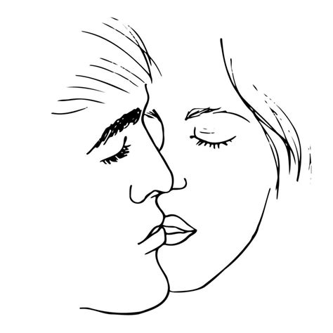 Kiss On The Forehead Drawing