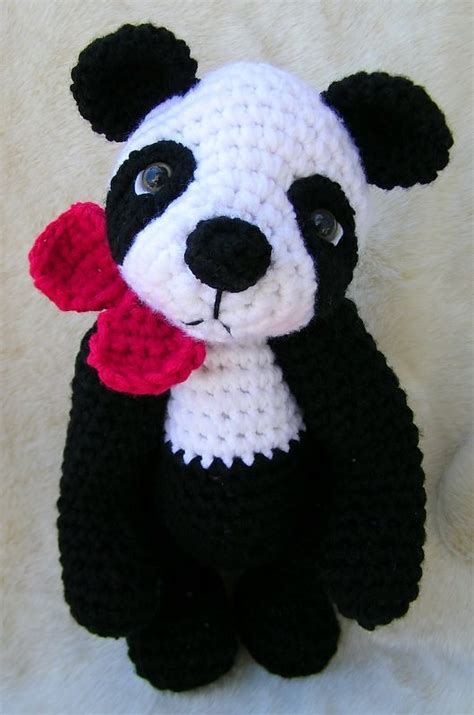 Панда схема вязания крючком №8525