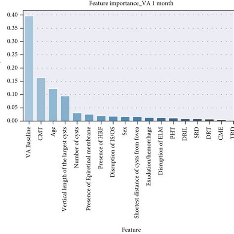 Relative Importance Of Different Features For VA And VA Variance Download Scientific Diagram