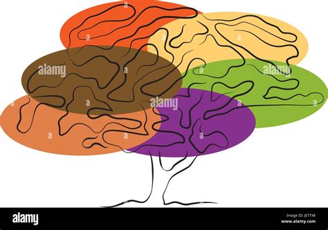 Model Design Project Concept Plan Draft Tree Illustration Branch Stock Vector Image
