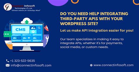 do you need help integrating third party apis with your wordpress site connect infosoft medium