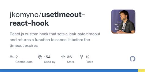 Github Jkomyno Usetimeout React Hook React Js Custom Hook That Sets