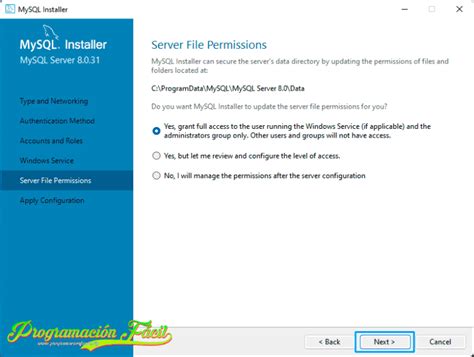 Descargar e instalar MySQL Programación Fácil