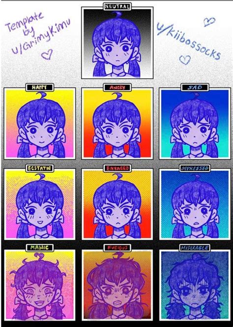 Omori Emotion Chart Template
