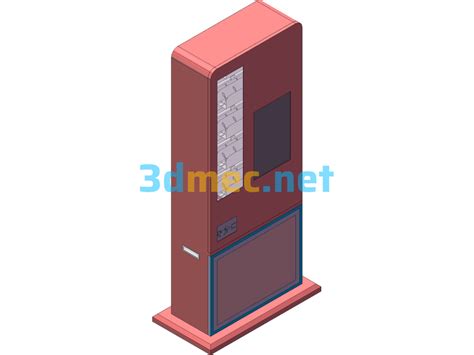 medical supplies unmanned vending machine 3d model solidworks