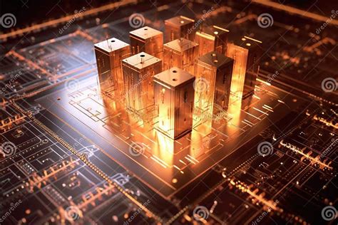 Computing And Quantum Technology Generative Ai Stock Illustration