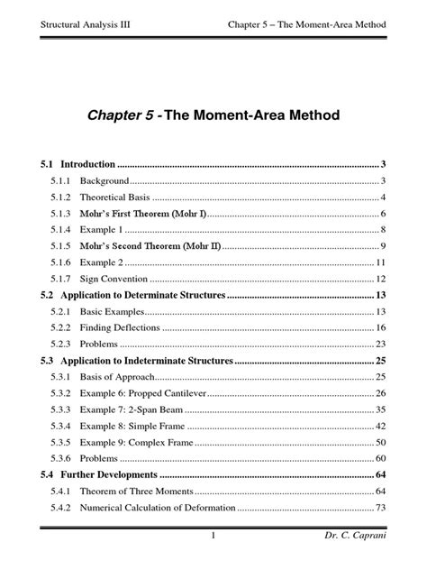 Moment Area Method Pdf Structural Analysis Bending