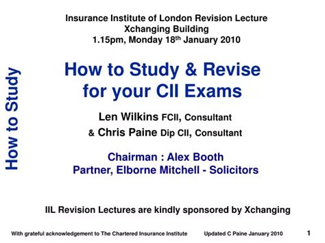 PPT How To Study Revise For Your CII Exams PowerPoint Presentation ID 3620133