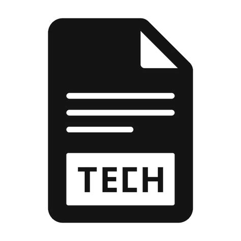 Premium Vector Tech File Folder Extension Icon Vector Design