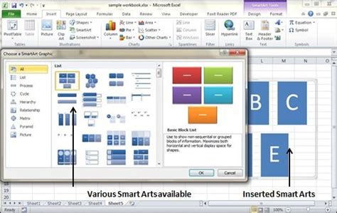 Adding Graphics In Excel