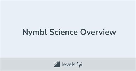 Nymbl Science Careers Levelsfyi