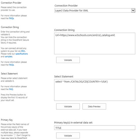 Sharepoint How To Sync External Xml Data With Native Lists