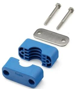 304 S3 Pp 8t 304 S3 Pp 8t Swagelok Bolted Plastic Clamp Tube Support