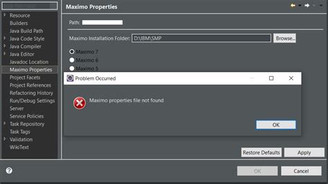 maximo developer eclipse plug in maximo