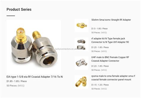 Types Of Coaxial Connectors Rp Sma Male To Sma Female Straight Sma Adaptor Buy Rp Sma Male To