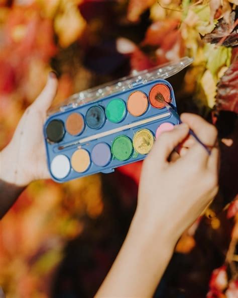 무료 사진 그림 아트 워크 수채화 예술 풍경 예술적 창의력 시즌