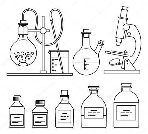 Chemické Sklo Ikony Nastavit — Stock Vektor © Sooolnce 78412642