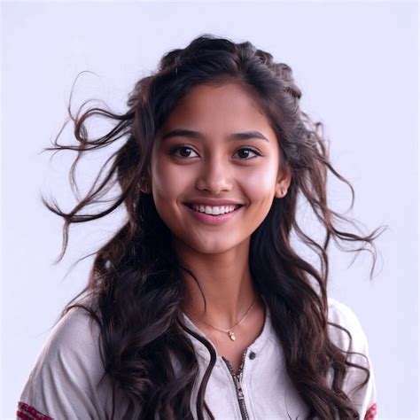 Premium Psd Bubbly Nepali Girl With A Bouncy Expression