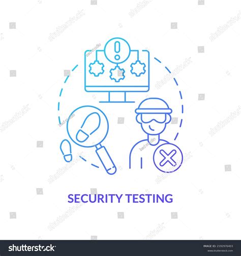 Security Testing Blue Gradient Concept Icon Stock Vector Royalty Free 2192976403 Shutterstock