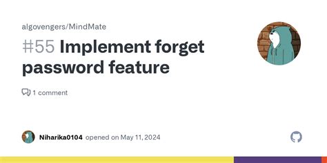 Implement Forget Password Feature · Issue 55 · Algovengersmindmate