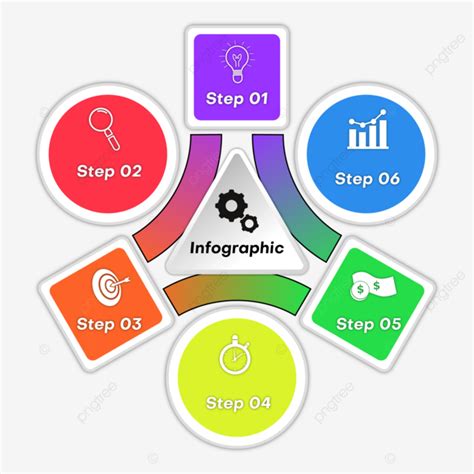 Workflow Of Circular Infographic Vector Workflow Icons Infographic PNG And Vector With