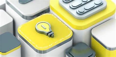 창의성과 혁신을 나타내는 노란색과 회색 아이소 메트릭 배경에 창의적인 전구 아이콘 디자인 0명에 대한 스톡 사진 및 기타 이미지 0명 3차원 형태 개념 Istock