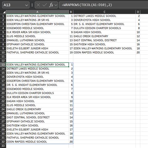 Excel Table Work Sets Of Data A Single Set Stack Overflow