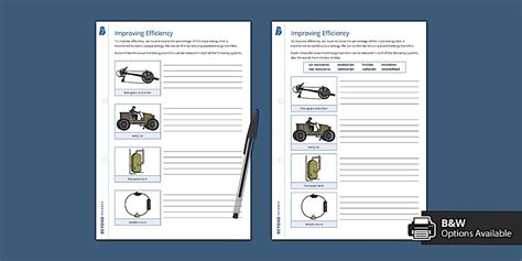 Improving Efficiency Worksheet Teacher Made Twinkl