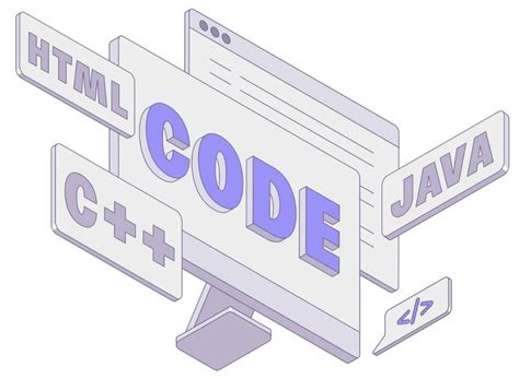 lettering code on computer screen and programming languages text