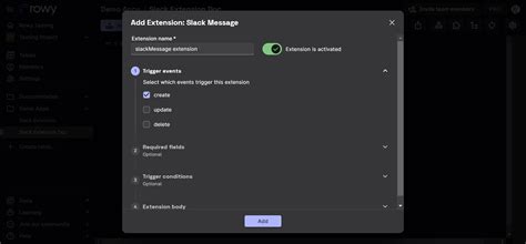 Slack Bot • Rowy Docs