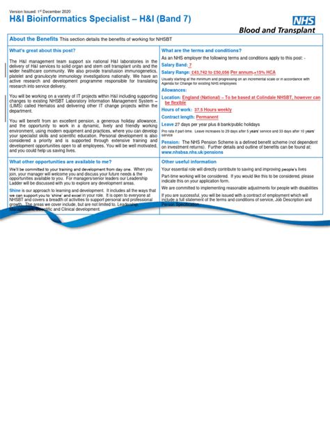 Bioinformatics Specialist Handi Benefits Information Pdf Employment Business