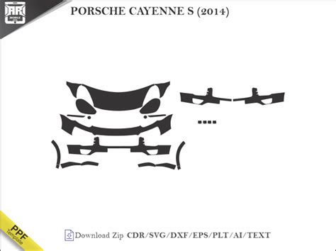 Porsche Cayenne Hybrid Platinum Edition Diesel 2015 Car Ppf Template