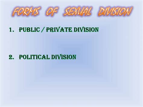 Sexual Division Of Labour Powerpoint Slides Learnpick India