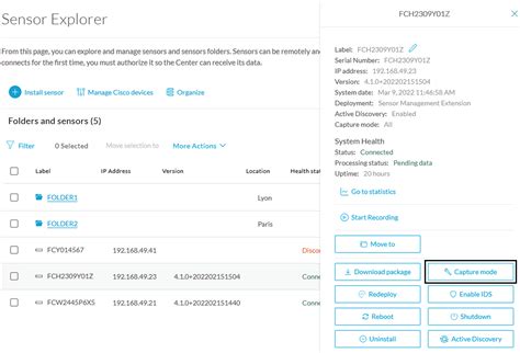 Cisco Cyber Vision Gui Administration Guide Release 422 Sensors