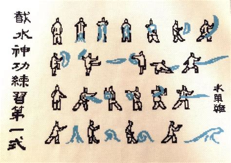 [fo] My First Cross Stitch Project The Waterbending Scroll From Avatar The Last Airbender