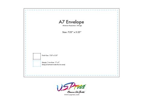 A Envelope Template U S Press Download Printable PDF Templateroller