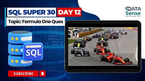 Sql Super 30 Interview Preparation Day 12 Formula One Race Problem