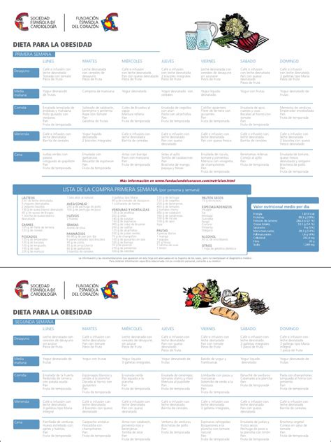 Dieta Obesidad Pdf Ensalada Alimentos