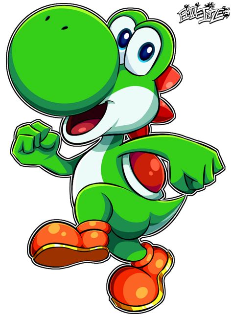 Yoshi Super Mario World By Emil Inze On Deviantart